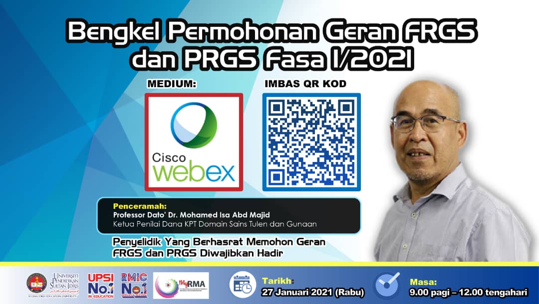 FRGS Grant Application Workshop, 27 January 2021 – MyRMA